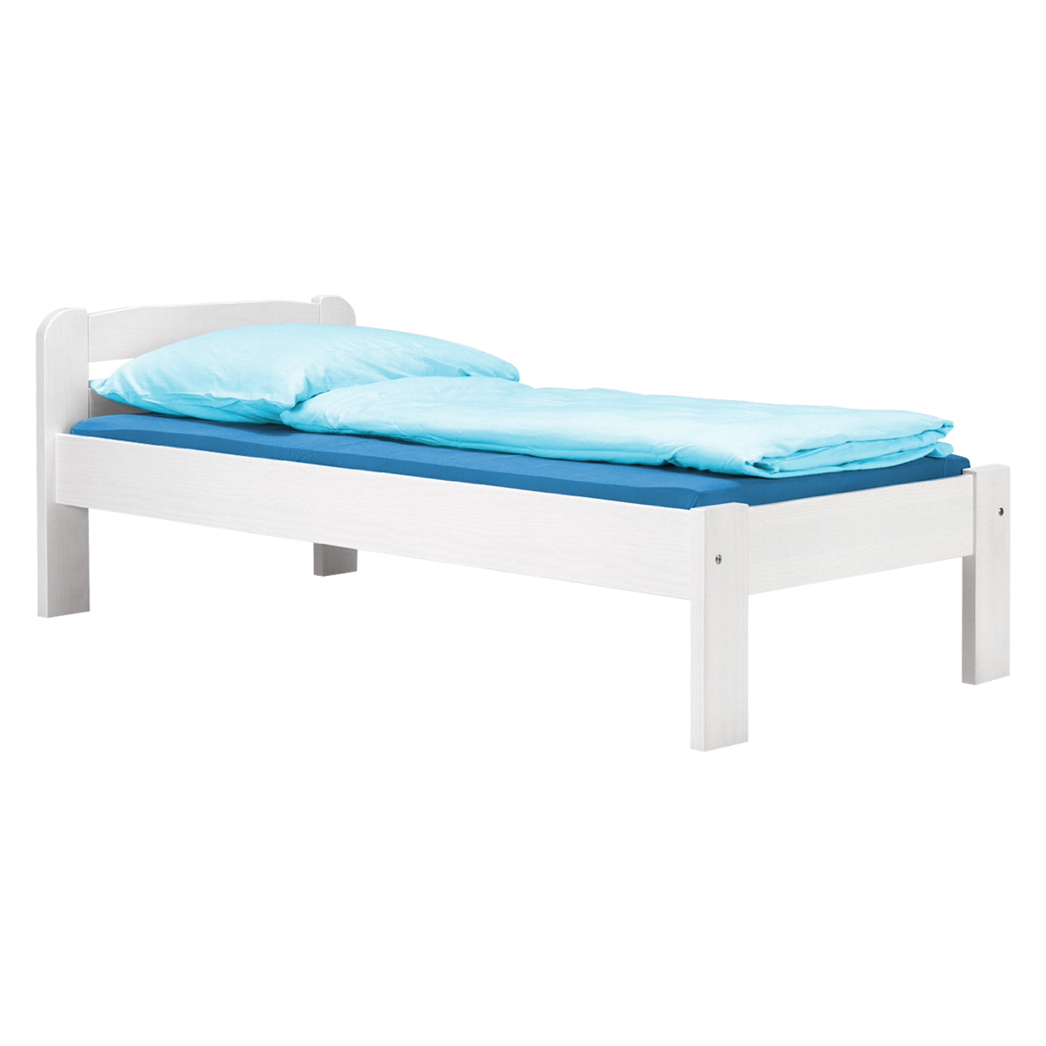 Jednolůžko MAX 2 - 90x200 bílý lak - Postele - IDEA nábytek