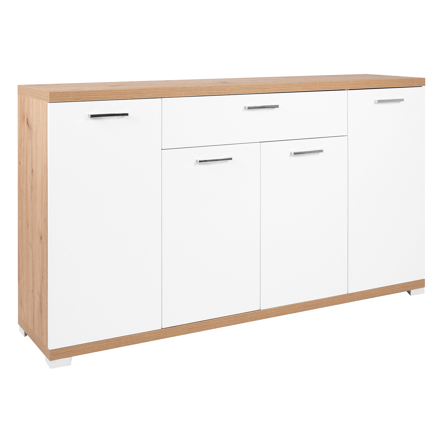 Komoda MILANO 3 dub/bílá - Komody - IDEA nábytek