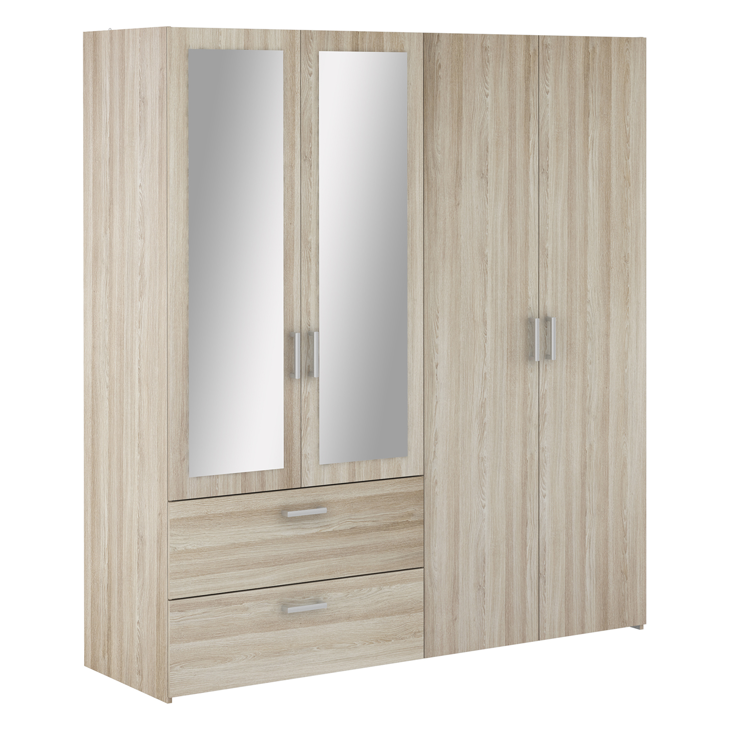 Skříň 4dveřová READY dub - IDEA Nábytek